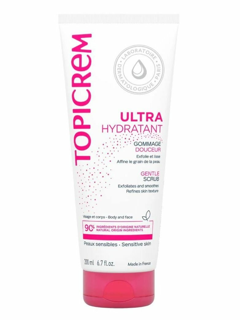 Топикрем Скраб мягкий ультраувлажняющий (Topicrem Ultra-Hydratant Gommage), 200 мл