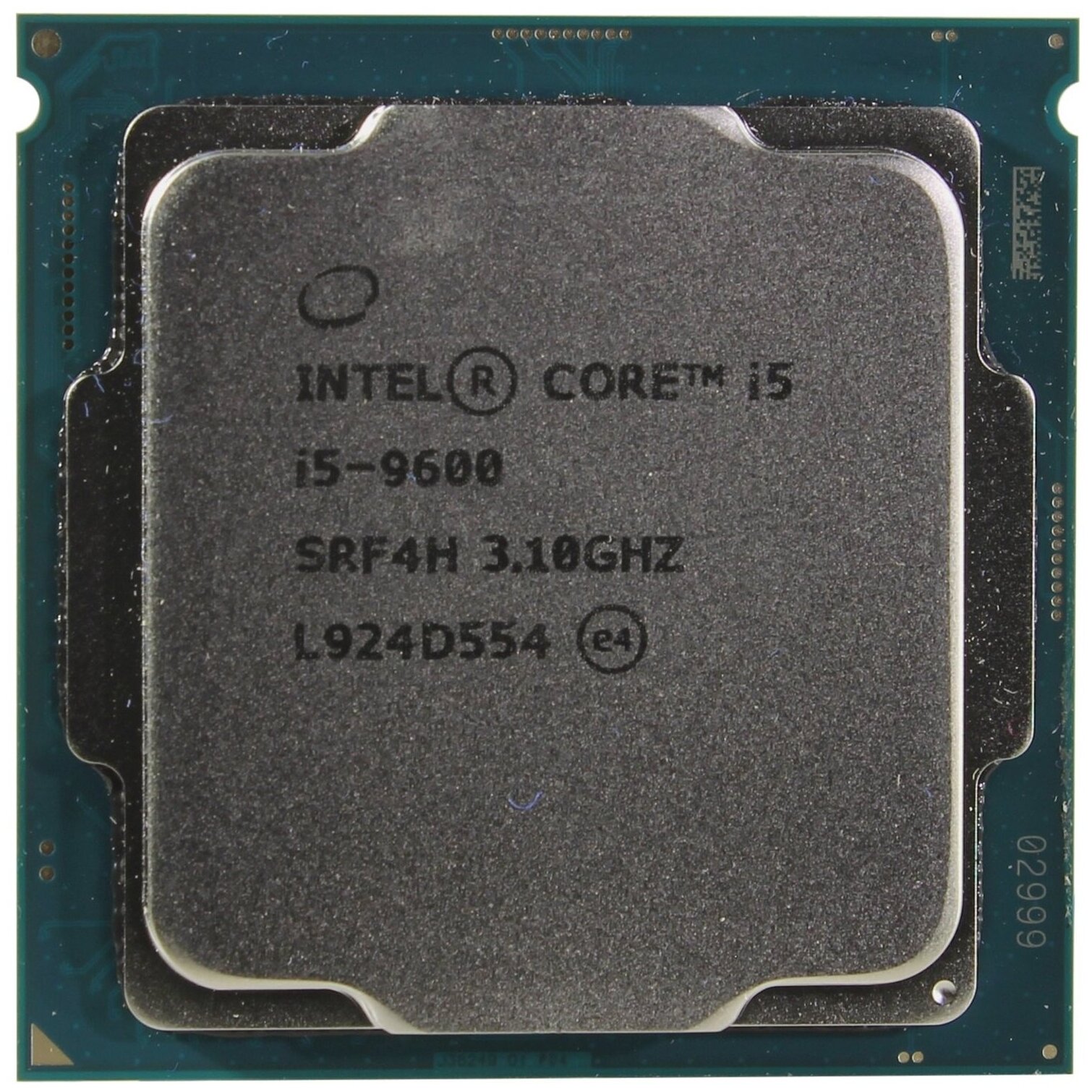 Процессор Intel Original Core i5 9600 Soc-1151v2 (cm8068403358610s Rf4h) (3.1GHz/Intel UHD Graphics