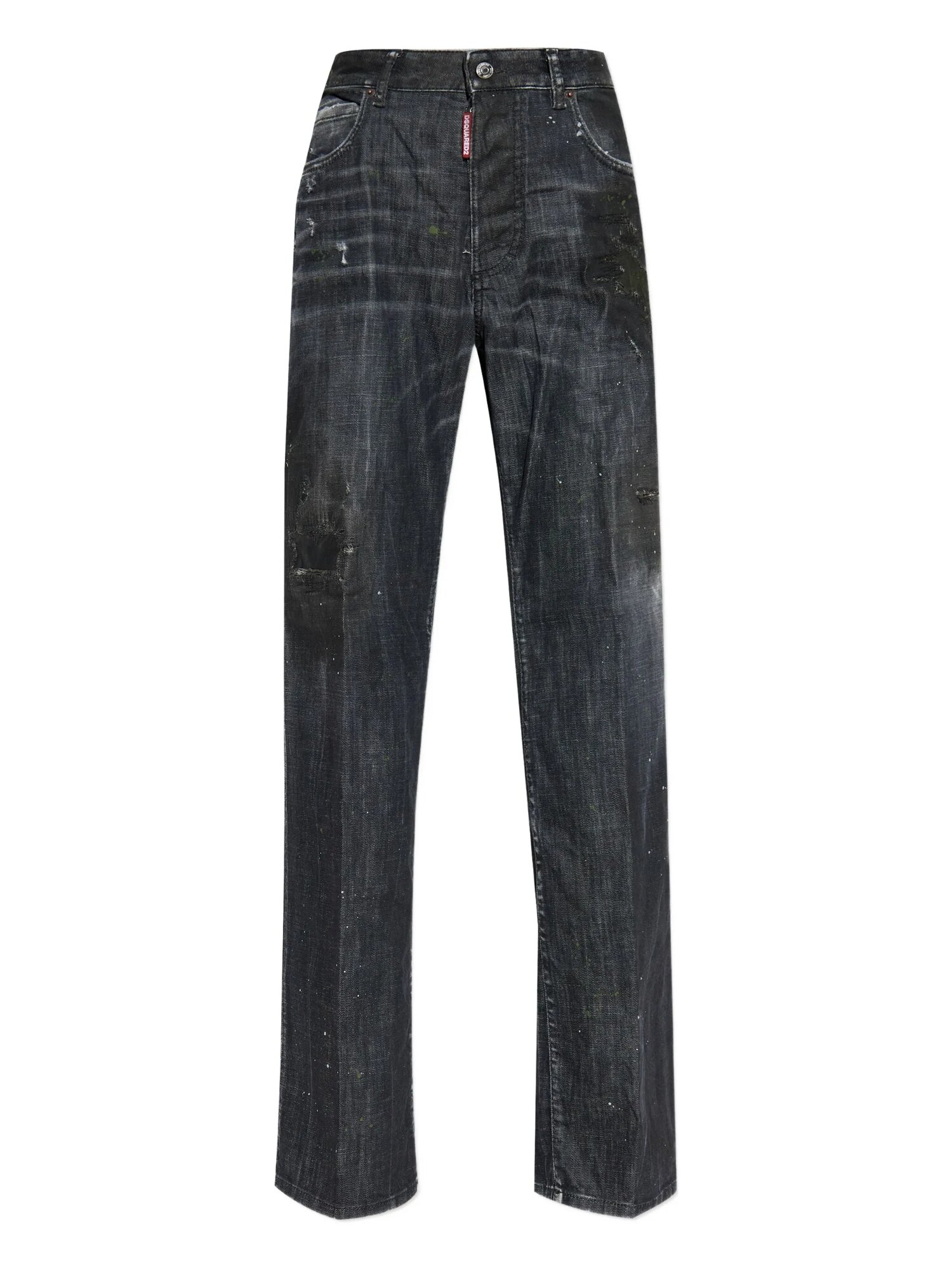 Джинсы Paint-splatter distressed jeans 