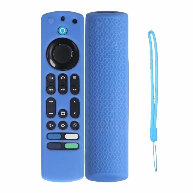 Силиконовый чехол для пульта дистанционного управления Fire TV 4K stick max-светящийся синий