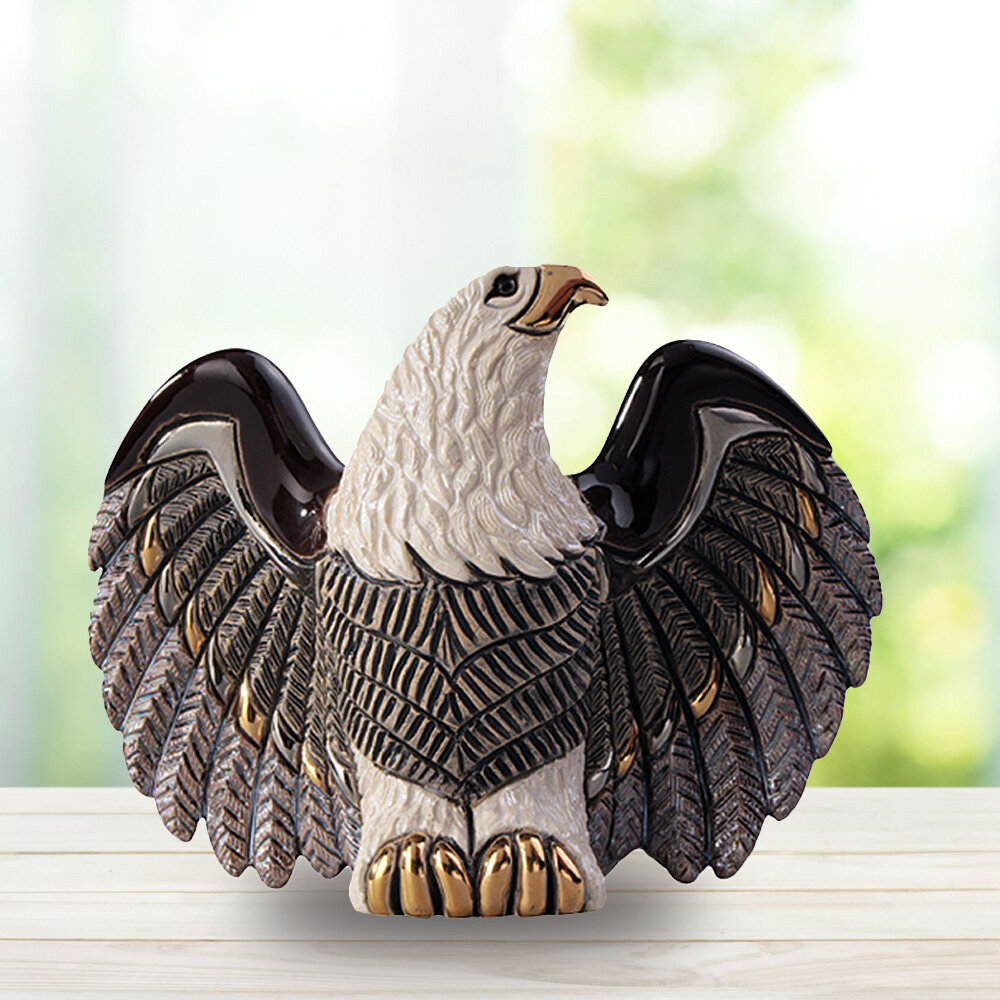 Статуэтка керамическая De Rosa "Орлан", ручная работа, разноцветный дизайн, 10x14 см