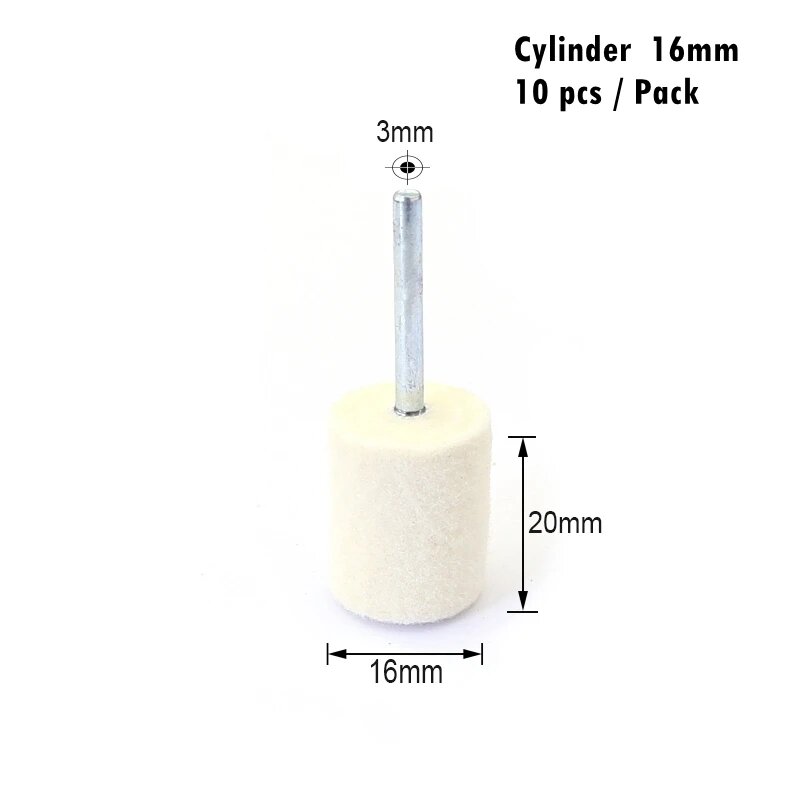Шерстяные войлочные бобы RAMS BRALIN 10 шт, диаметр 12-20 мм, хвостовик 3 мм