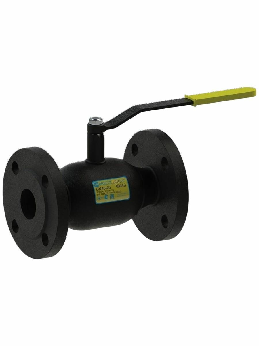Кран шаровый BREEZE 11с38п DN 15/15 фланцевый, п/п, 40 бар