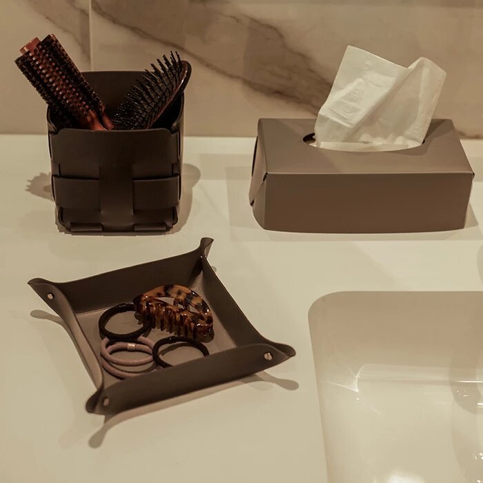 ADJ Салфетница Kleenex, 23x12xH7,5 см, цвет: капучино/шоколад