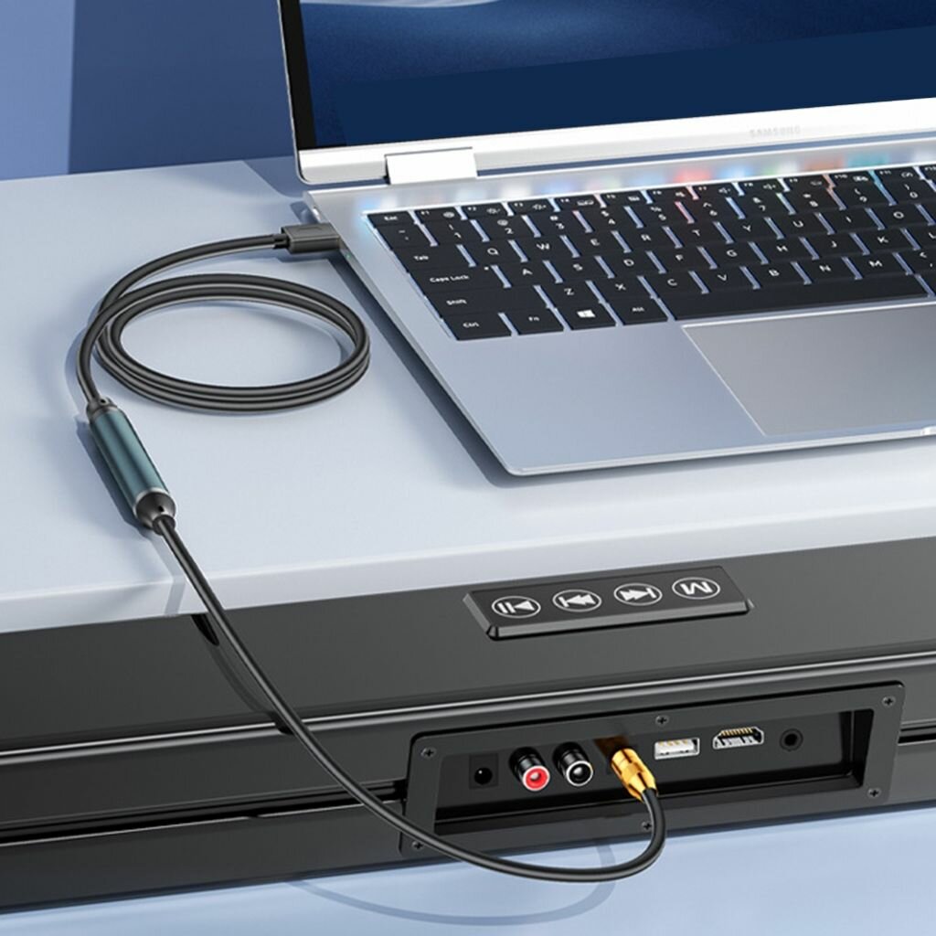 USB Цифровой волоконно-оптический SPDIF коаксиальный звуковой аналоговый кабель