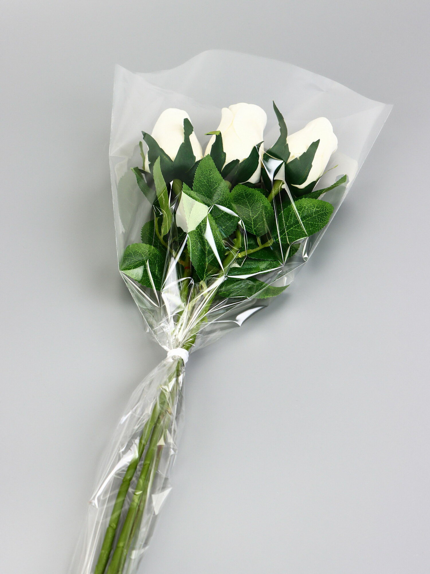 Пакет для цветов, конус, 7+24x60 см, прозрачный, вид: конусы, 50 шт.