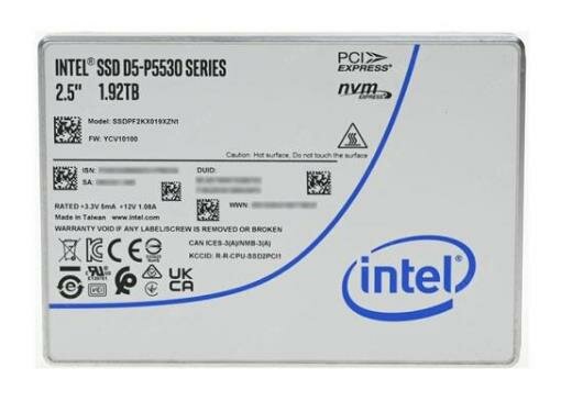 Накопитель SSD PCIE 1.92TB TLC D5-P5530 SSDPF2KX019XZN1 INTEL