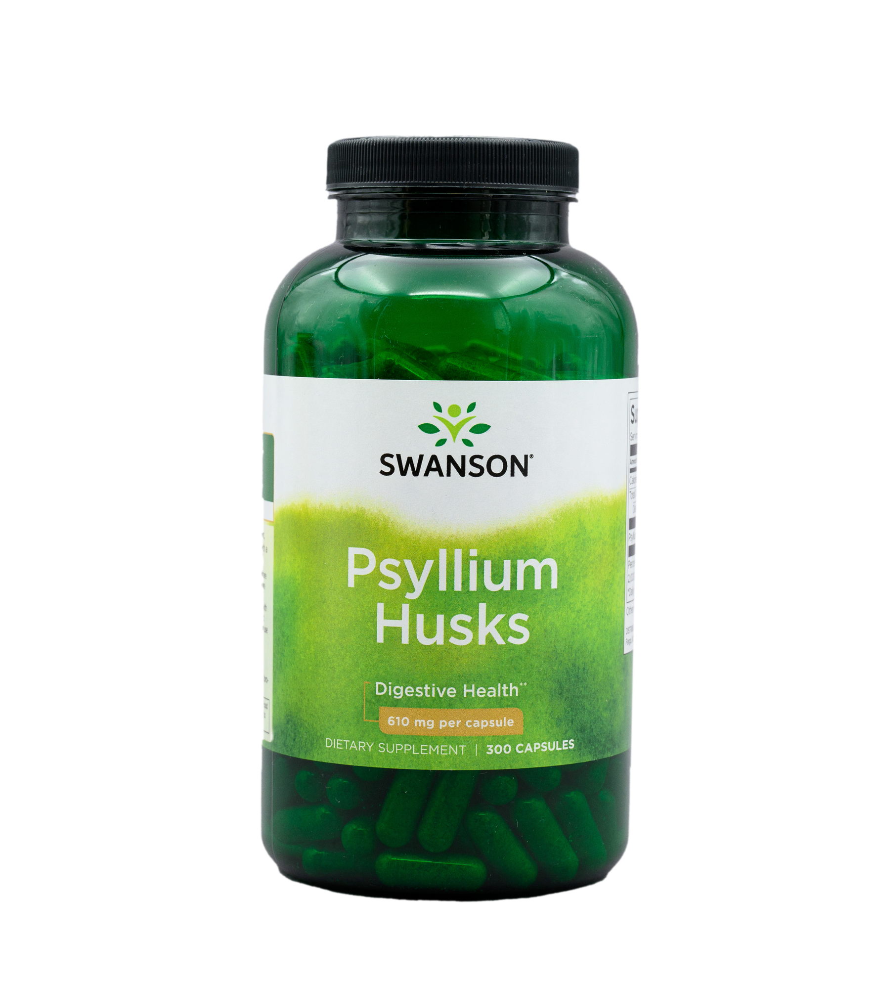 Swanson Psyllium Husks 610 mg 300 капсул. Псиллиум. Шелуха смян подорожника