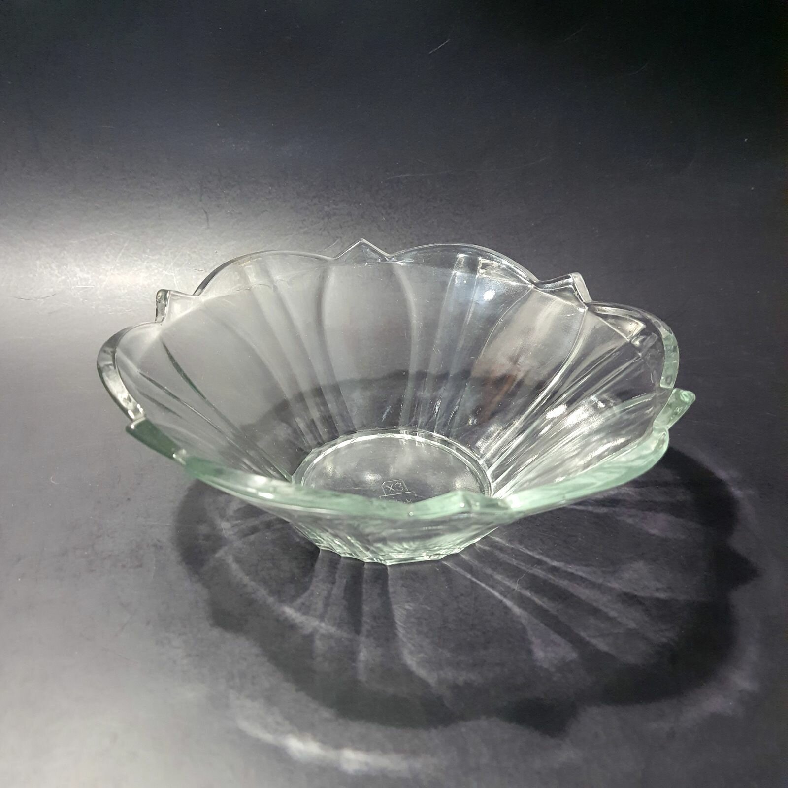 Ваза сервировочная стекло ДХЗ винтаж СССР 50е годы