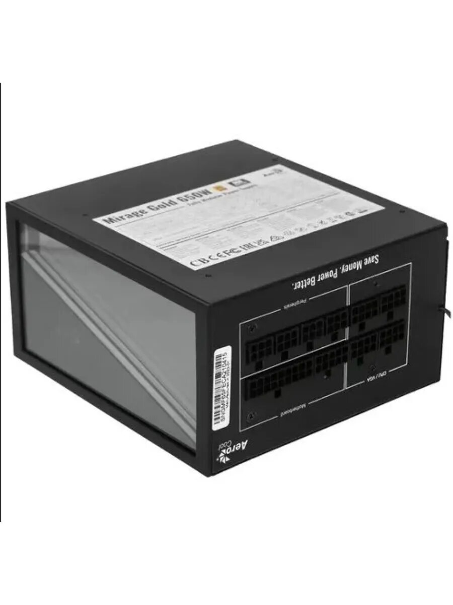 MIRAGE GOLD 650W MIRAGE GOLD 650W черный 650 Вт, 80+ Gold