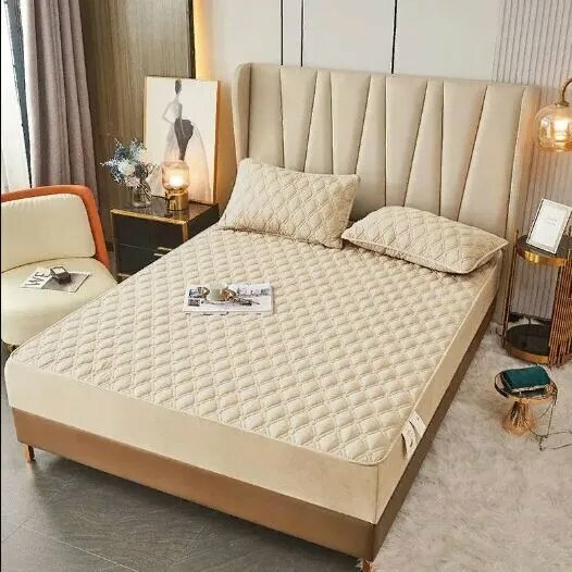 Timean Наматрасник защитный 140x200х27см светло-бежевый, слоновая кость