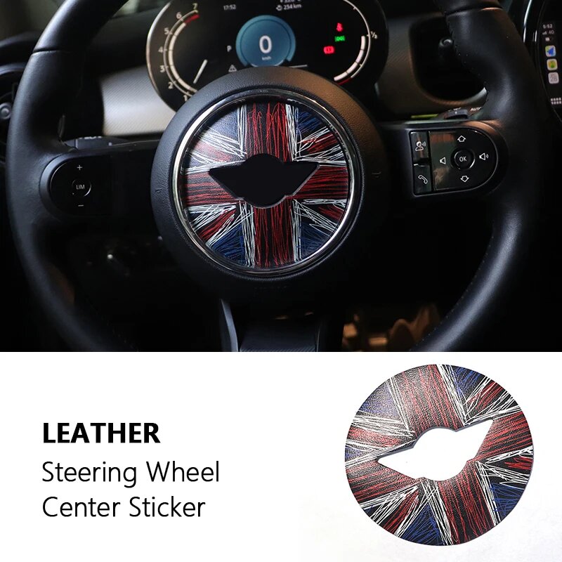 Наклейки на руль для Mini Cooper, аксессуары для R55 R56 R57 R58 R59 R60 R61 3D специальная наклейка на автомобиль