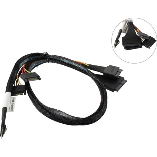 Кабель Amphenol x8 SFF-8654 to 8xU.3 SFF-8639, 1м (05-60006-00 / ACD-60006-JP / ACD-60006-ZC)