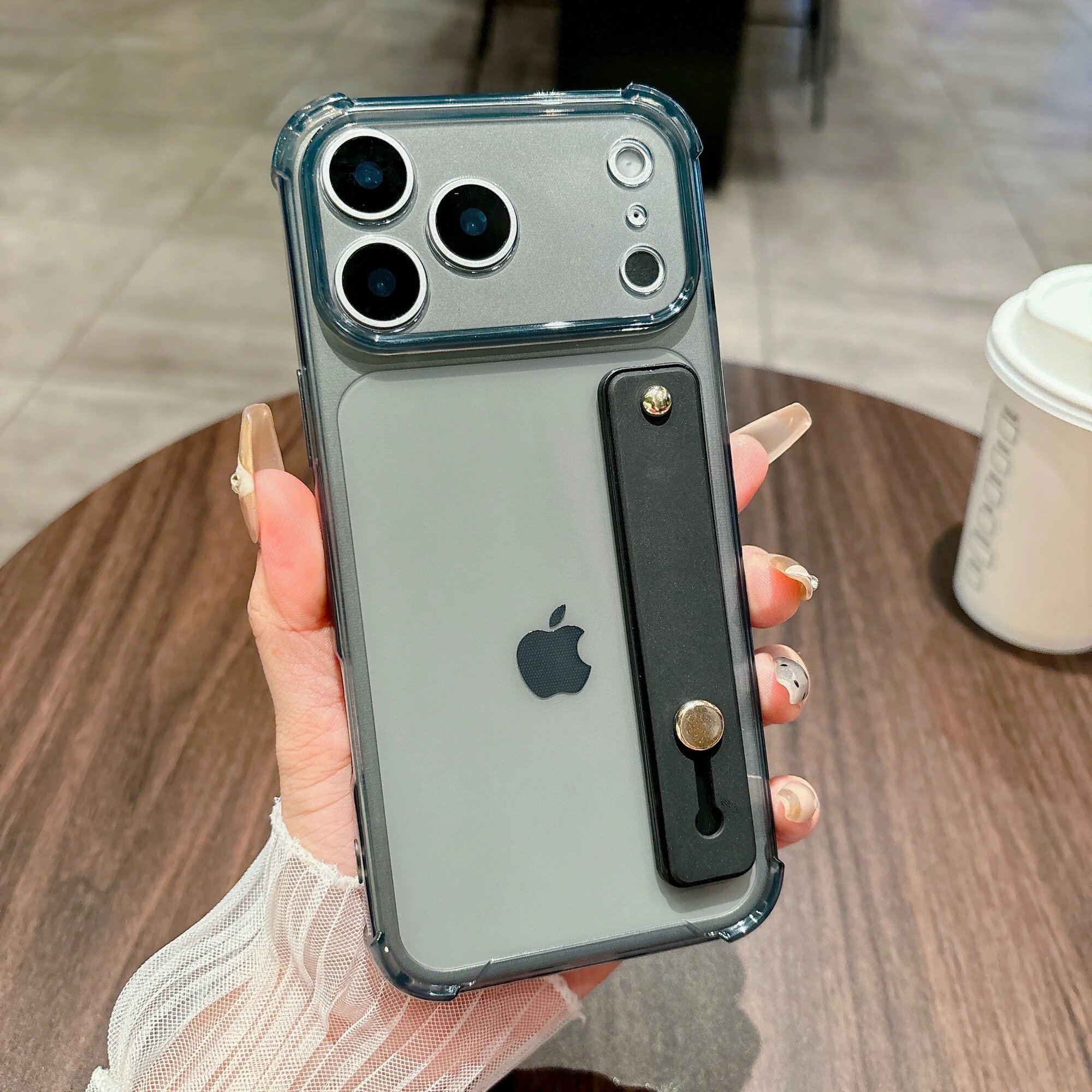 Роскошный силиконовый прозрачный яркий флуоресцентный чехол для iPhone 17, Айфон 11 Про Макс, Black