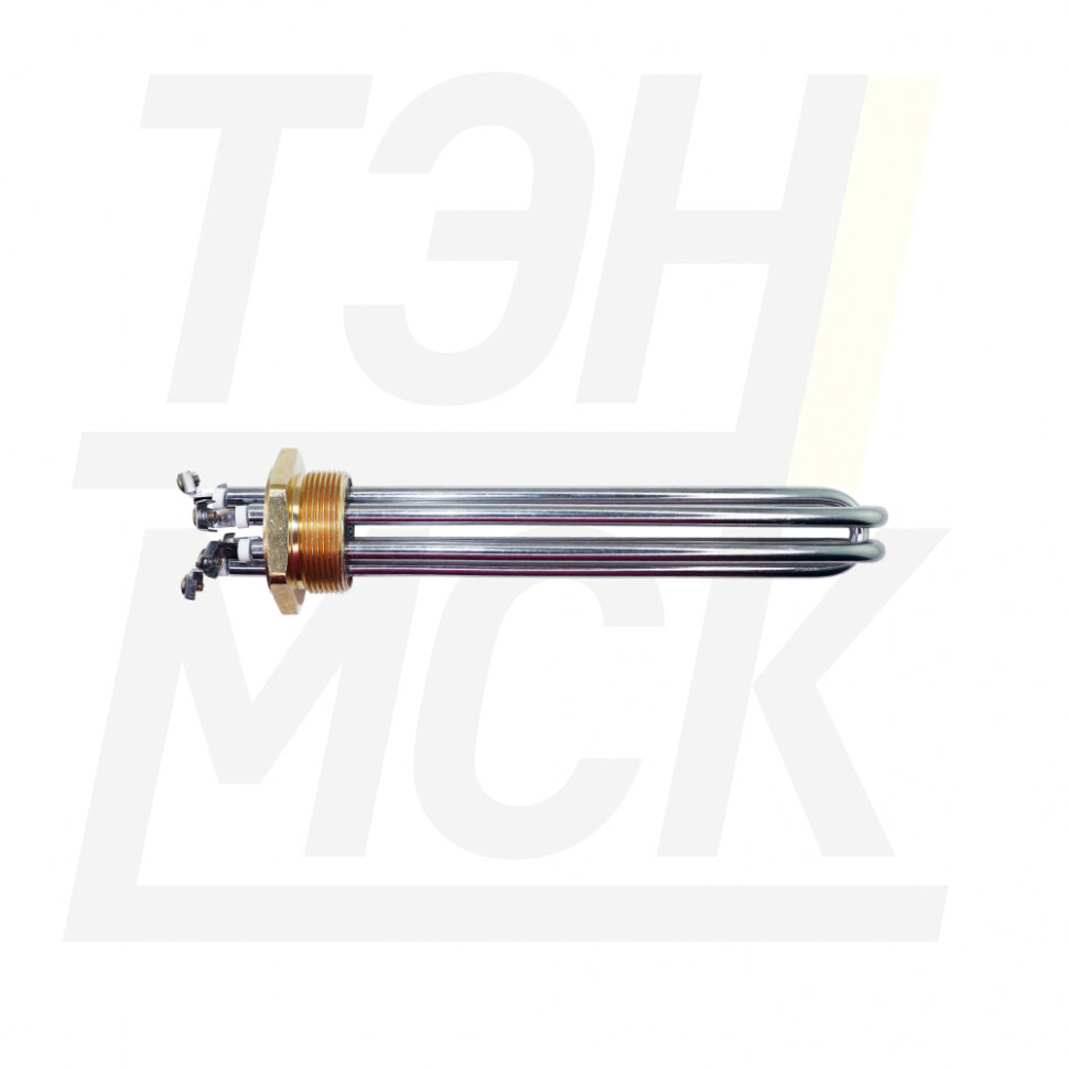 Блок-тэн RDT 3000W(1000x3) из нержавеющей стали, D48, G1 1/2"(М48х2), L235мм, 220V для Protherm, 482030