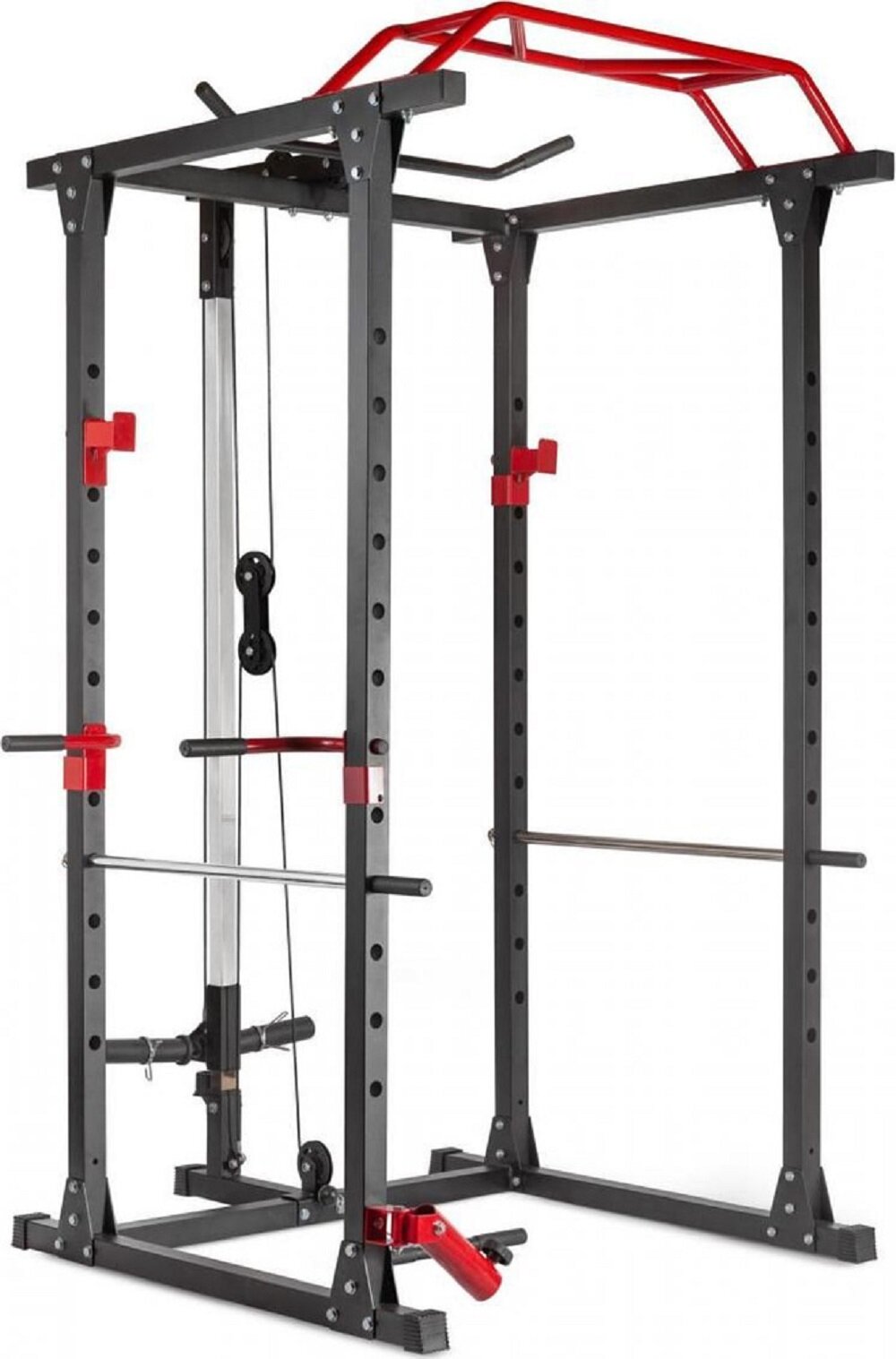 Силовая рама VictoryFit VF-B2002, антискользящее покрытие, черный/красный