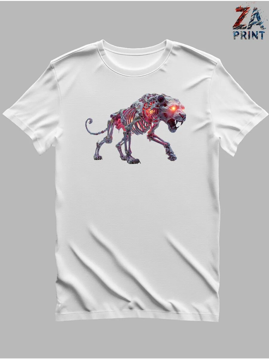 Футболка готический лев