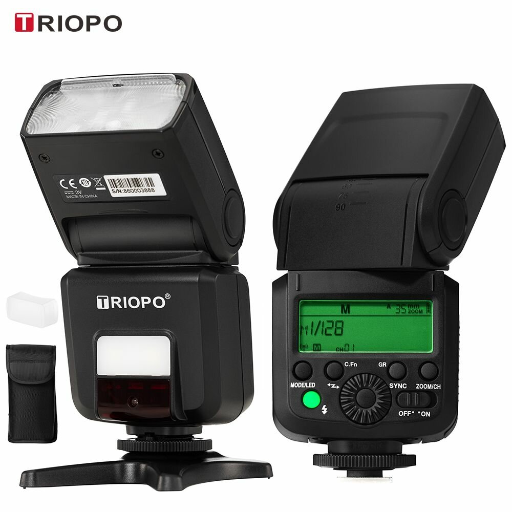 TRIOPO TR-350 TTL HSS Высокоскоростная синхронная камера Вспышка для Canon