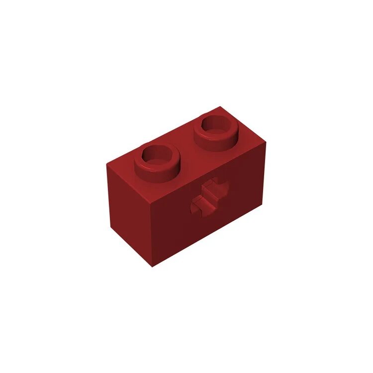 Красный LEGO блок 1x2 (014)