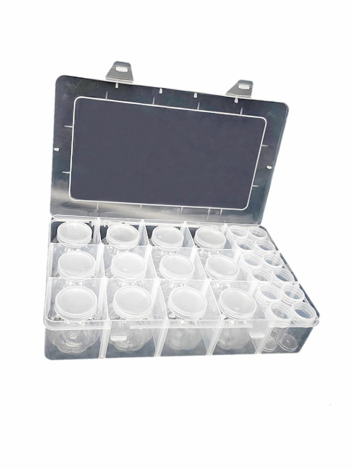 Кофр для хранения вещей, Пластиковая коробка для хранения семян из круглых бутылок с наклейками-12 тыкв + 12 наклеек для сборки коробок для бутылок