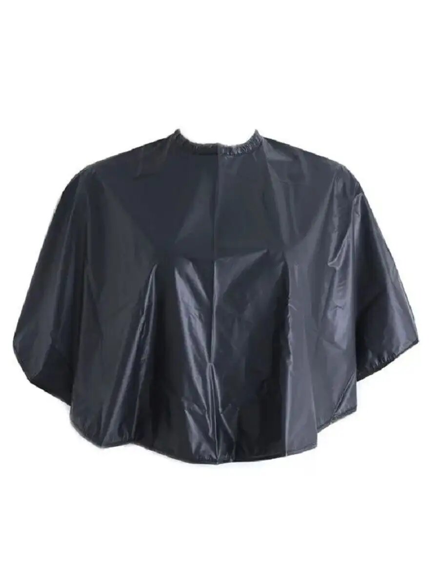 Пелерина COSMOPRO, одноразовая, черная, полиэтиленовая, 50 штук