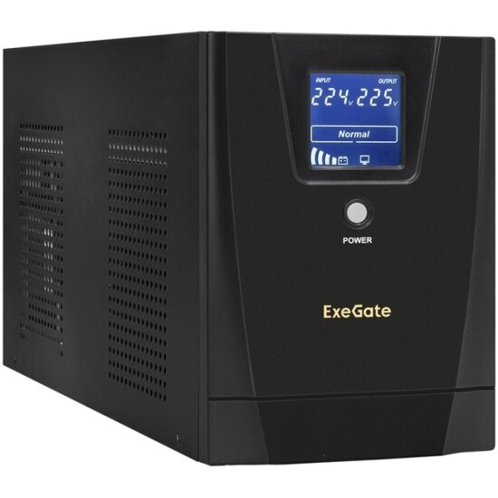 Источники бесперебойного питания Exegate SpecialPro Smart LLB-3000. LCD. AVR.2SH.4C13. RJ. USB 3000VA/1800W