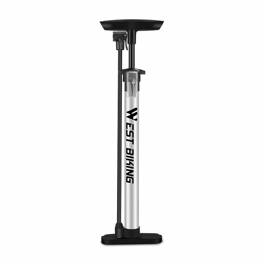 WEST BIKING 140psi Насос высокого давления Велосипедный напольный насос Ручной