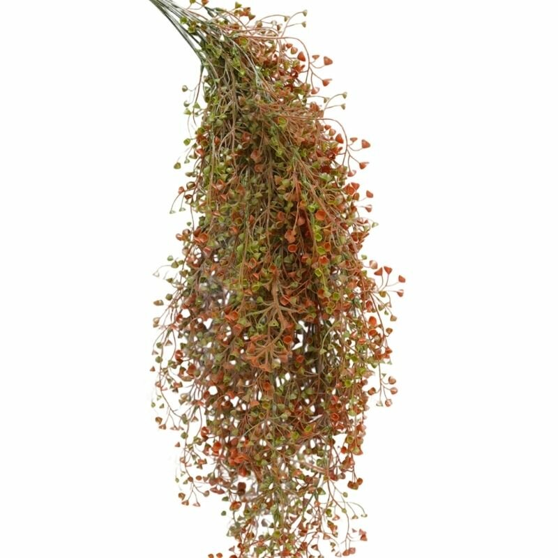 1 пучок из 4 корней, имитация золотистой колокольчатой ивы, зеленое растение, висящее на стене из ротанга-осенний красный