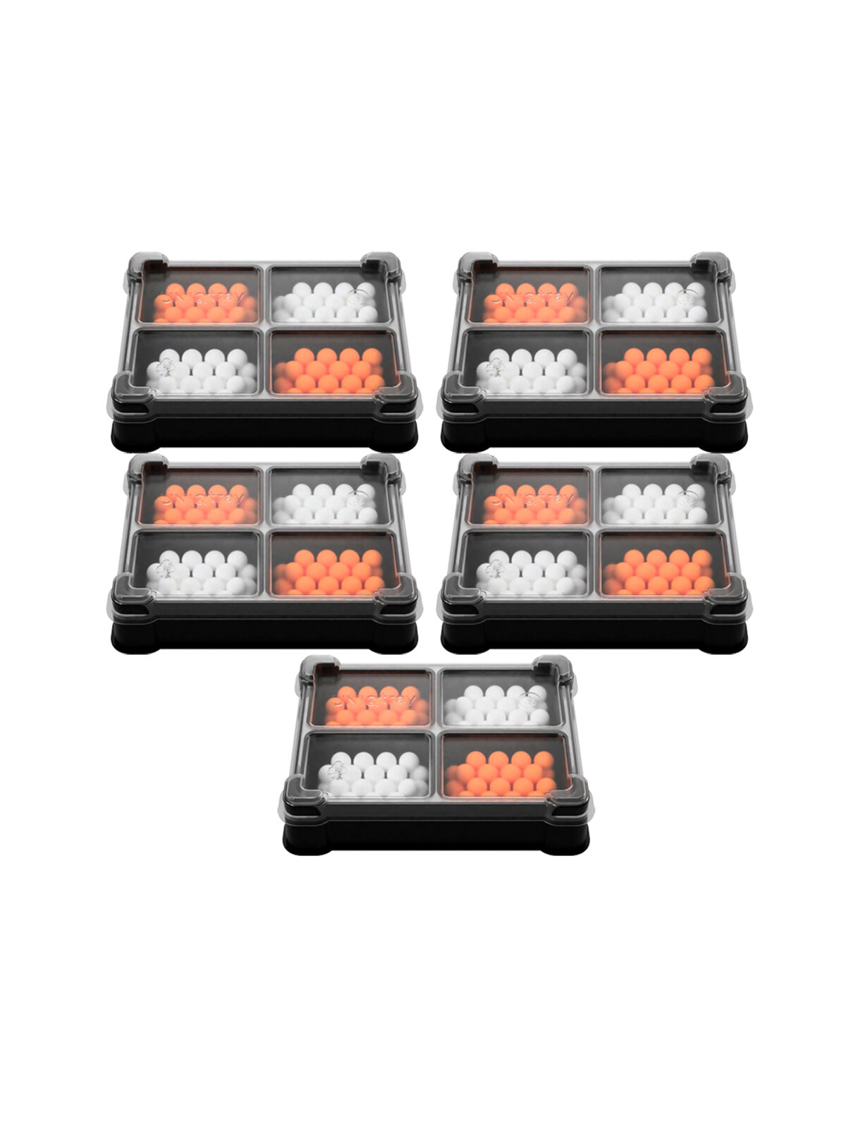 Набор игронайзеров Meeple House: Универсальный модуль Token FOUR черный 5 шт.