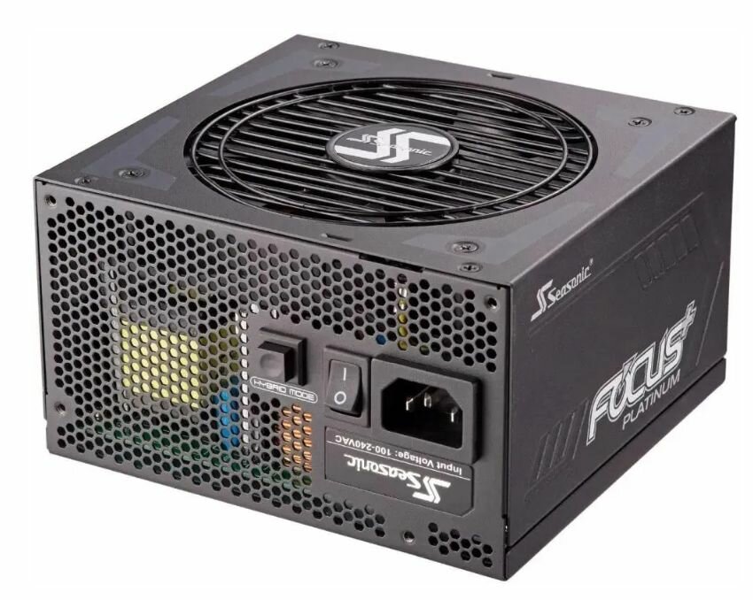 Блок питания Seasonic FOCUS Plus SSR-750PX (SSR-750PX()) черный - 750 Вт, 80+ Platinum, ATX 24-пин, 4 pin + 4 pin CPU, 8 SATA, 4 x 6+2 pin PCI-E