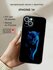 Чехол на Apple iPhone 14 / Айфон 14 с принтом "Пантера в лунном свете"