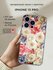 Чехол на Apple iPhone 13 Pro / Айфон 13 Про с принтом "Пастельные розы"