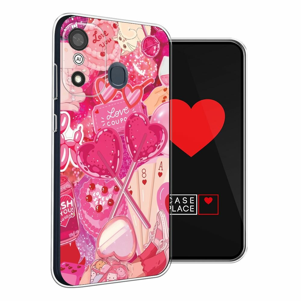 Чехол на Itel A27 / Ител А27 с принтом "Love coupon - 14 февраля" — фото 1
