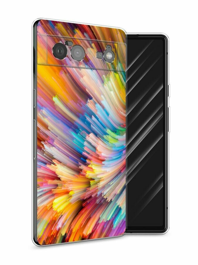Чехол на Google Pixel 6 / Гугл Пиксель 6 с принтом Абстракция 4