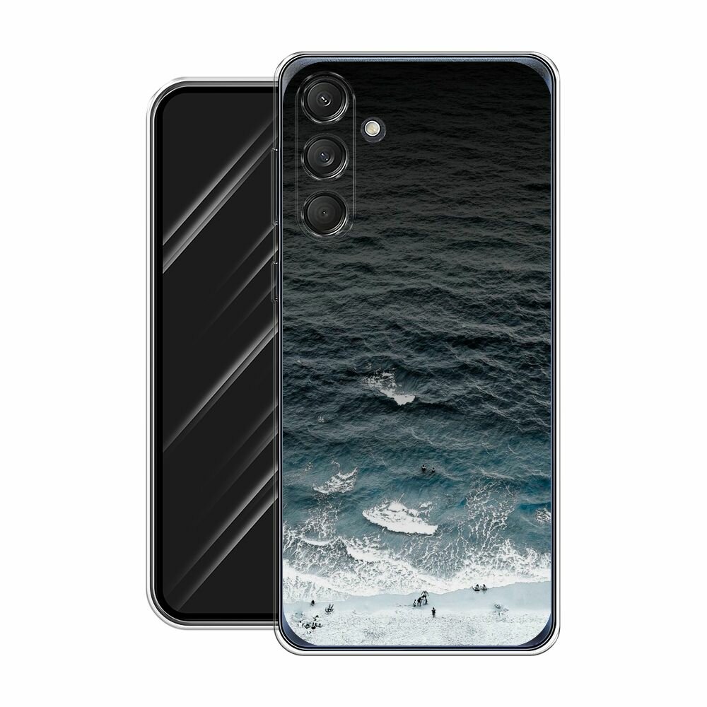 Чехол на Samsung Galaxy M55 / Самсунг M55 с принтом Волны на море — фото 1