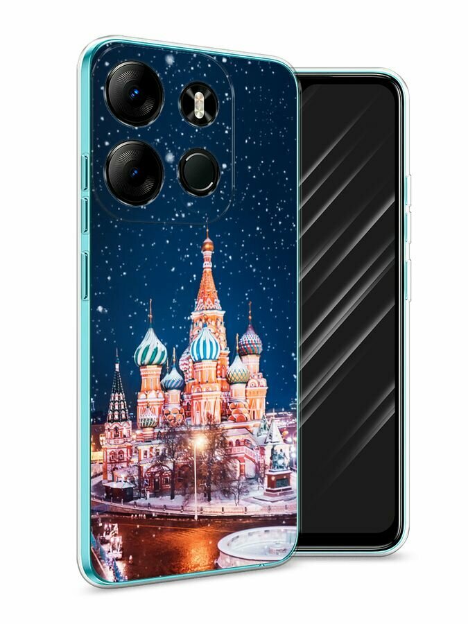 Чехол на Tecno Spark Go 2023/Infinix Smart 7 / Текно Спарк Гоу 2023/Инфиникс Смарт 7 с принтом "Москва 1"