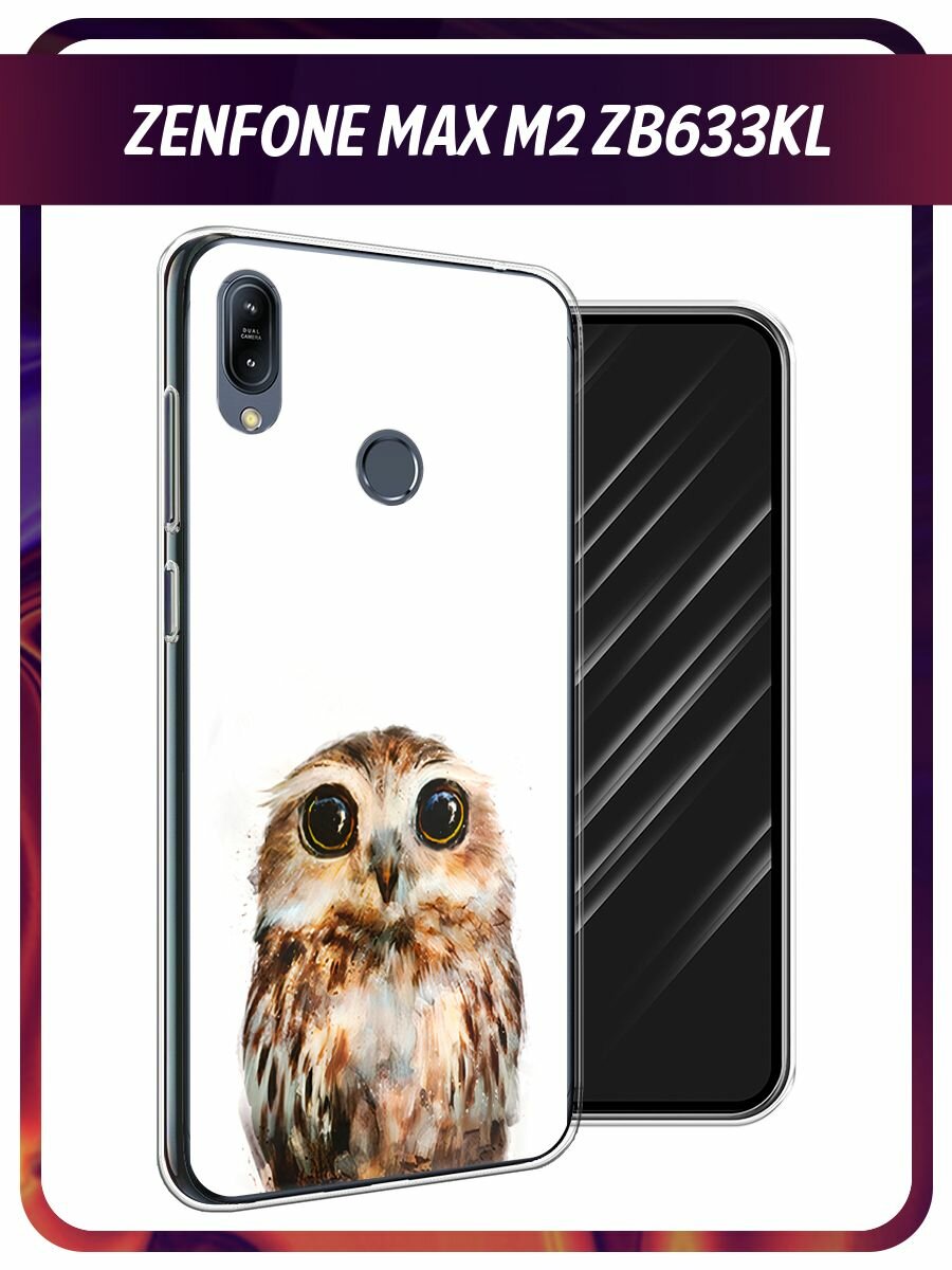 Чехол на Asus Zenfone Max M2 ZB633KL / Асус Зенфон Макс М2 ZB633KL с принтом совенок