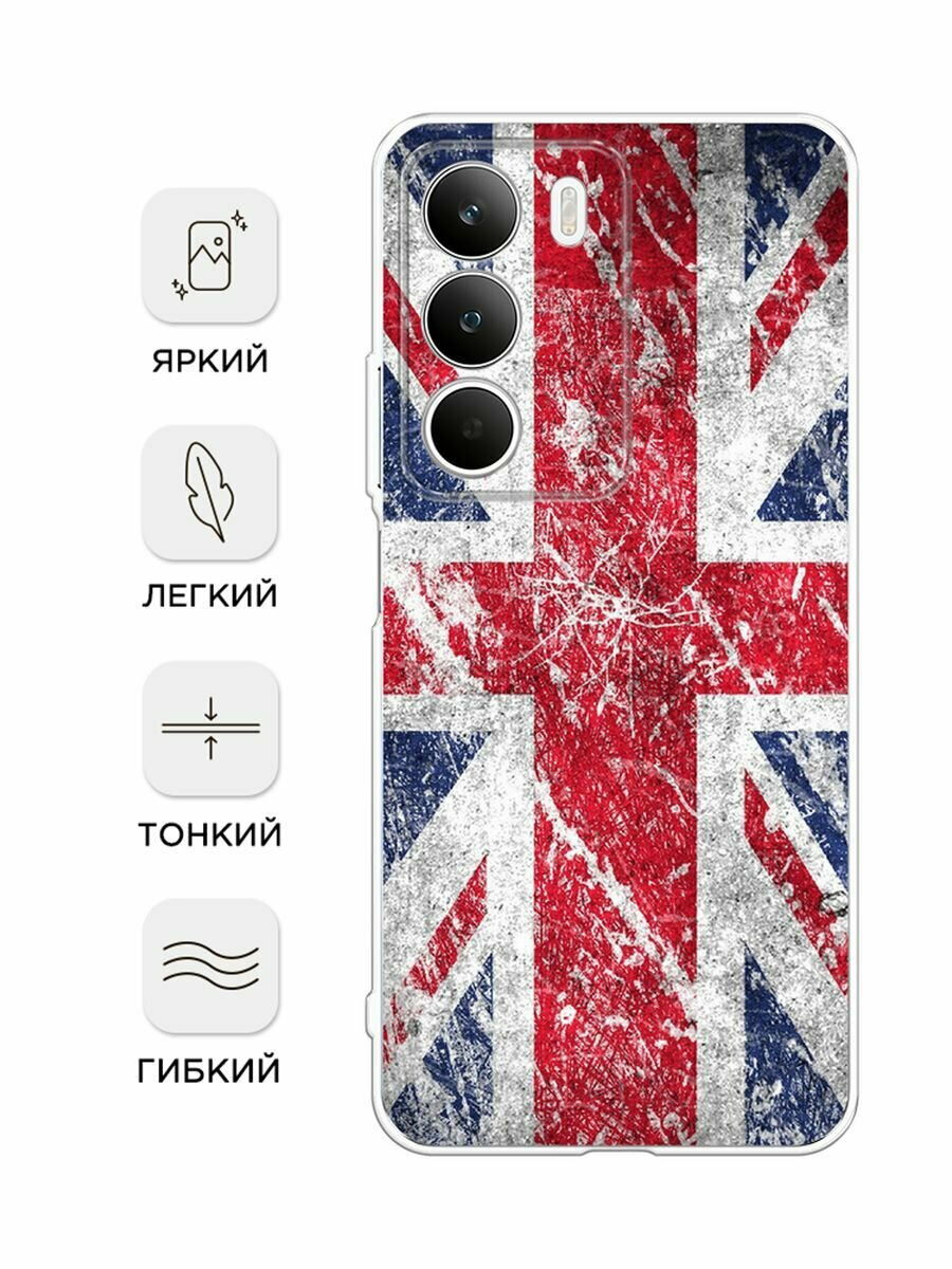 Чехол на Realme C71/P3 Lite 4G / Реалми С71/P3 Лайт 4G с принтом "Флаг британский" — фото 1