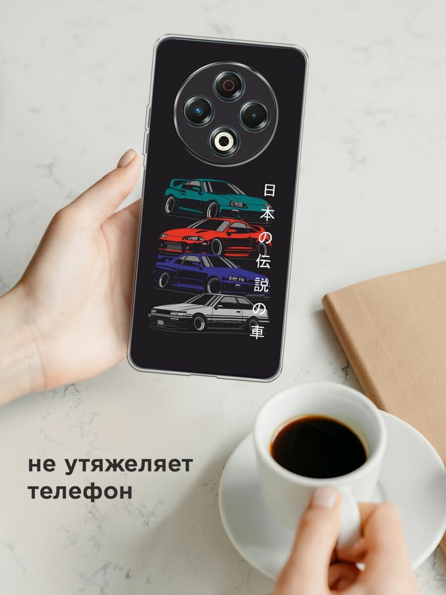 Чехол на Tecno Spark 30 / Текно Спарк 30 с принтом "JDM Legend cars" — фото 1
