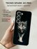 Чехол на Tecno Spark 40 Pro / Текно Спарк 40 Про с принтом "Злобный волк из ночи...
