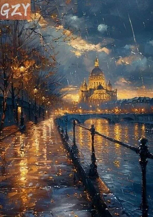 Diamond Mosaic "Санкт -Петербург" 30x40 CM Diamond Emelcodery/с подарками/ювелирными подарками картинки