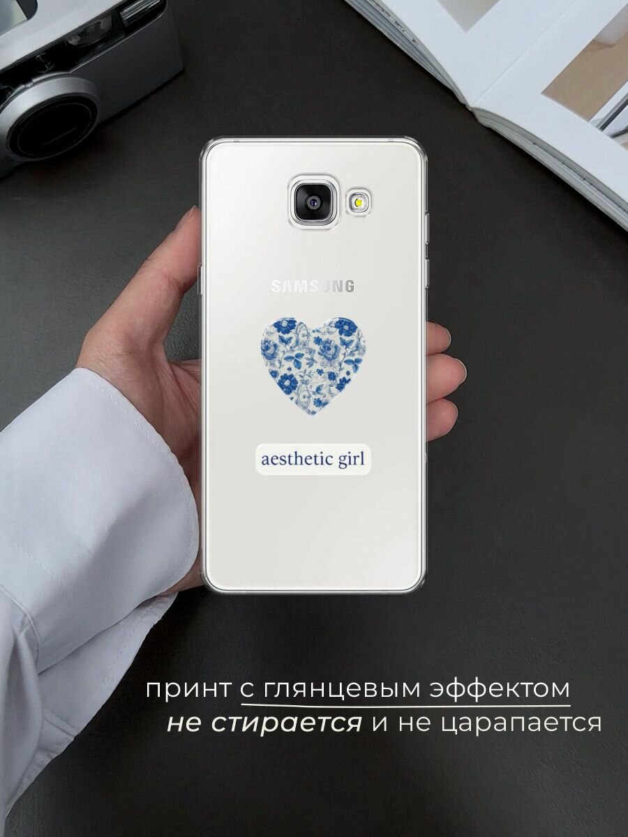 Чехол на Samsung Galaxy A5 2016 / Самсунг Галакси А5 2016 с принтом "Aesthetic girl" — фото 1