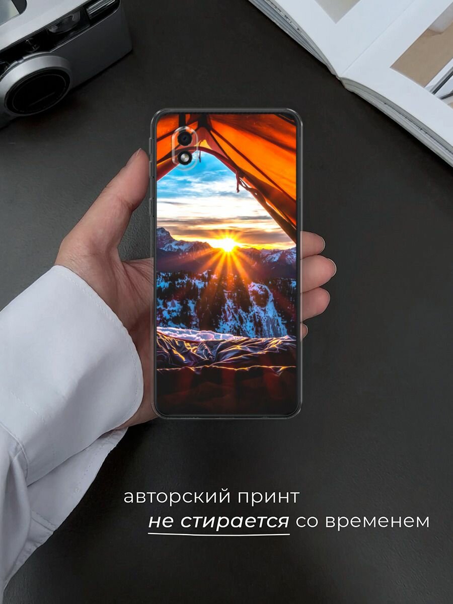 Чехол на Samsung Galaxy A01 Core / Самсунг Галакси А01 Core с принтом "Горы 7" — фото 1