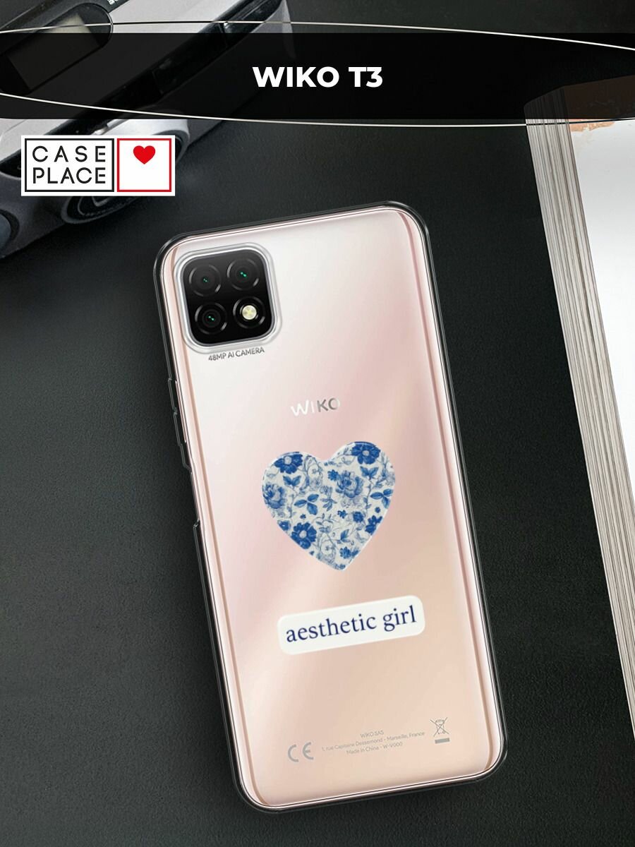 Чехол на Wiko T3 / Вико Т3 с принтом "Aesthetic girl"