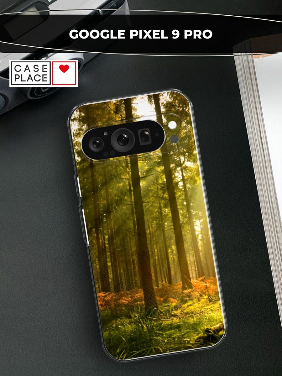 Чехол на Google Pixel 9 Pro / Гугл Пиксель 9 Про с принтом "Лес 7"
