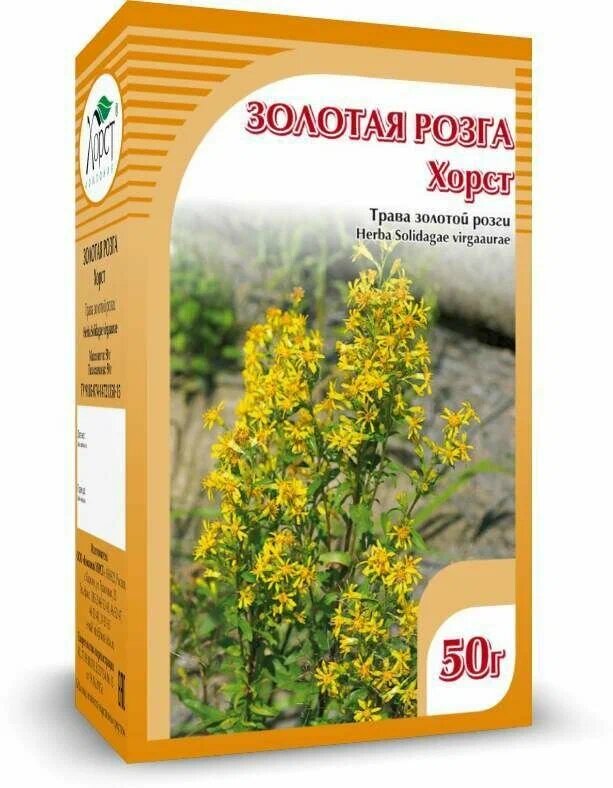 Травяной сбор Хорст золотая розга, 50 г, обладает мочегонным действием