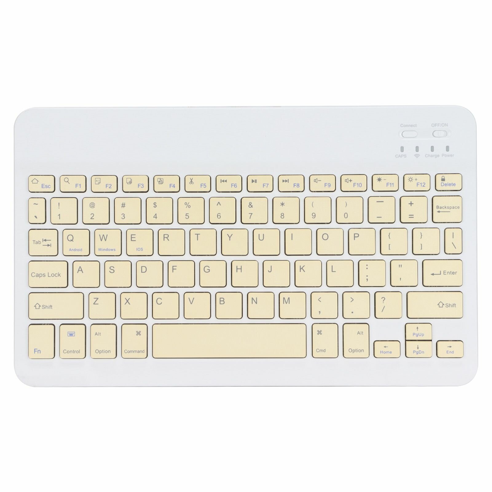 10-дюймовая бесшумная беспроводная клавиатура, ультратонкая для Android/IOS/Windows