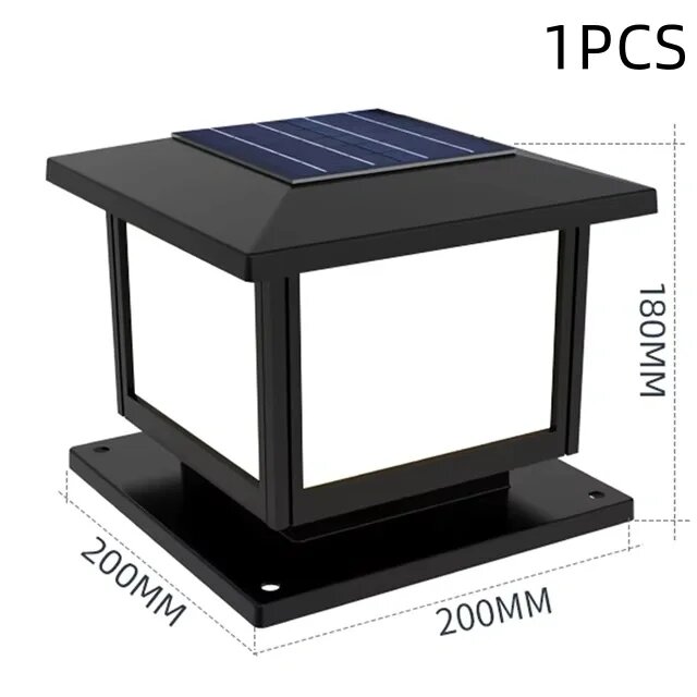 1 шт, солнечный свет, светильник для забора, IP65, уличная солнечная лампа для украшения сада, ворота, забор, стена, двор, коттедж, солнечная лампа