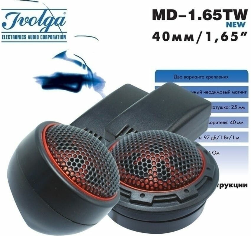 Высокочастотная акустическая система Ivolga MD-1.65TW 4620739411722