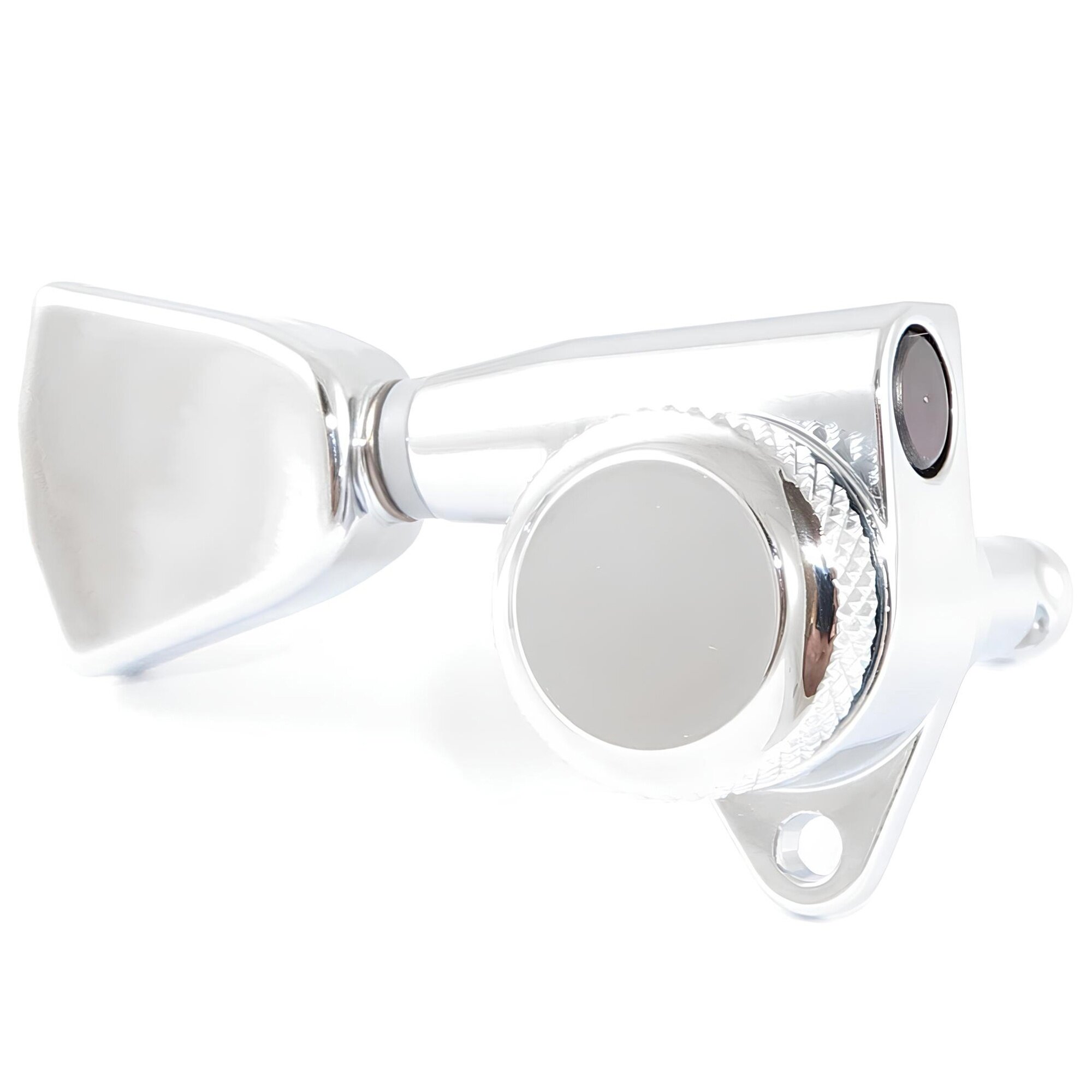 Колок одиночный, локовый HC Tuner LC321-D04, хром, правый